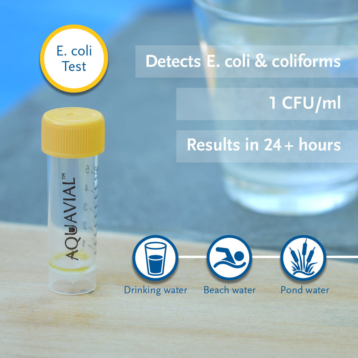 AquaVial Water Test Kit - E. Coli and Coliform – AquaBSafe